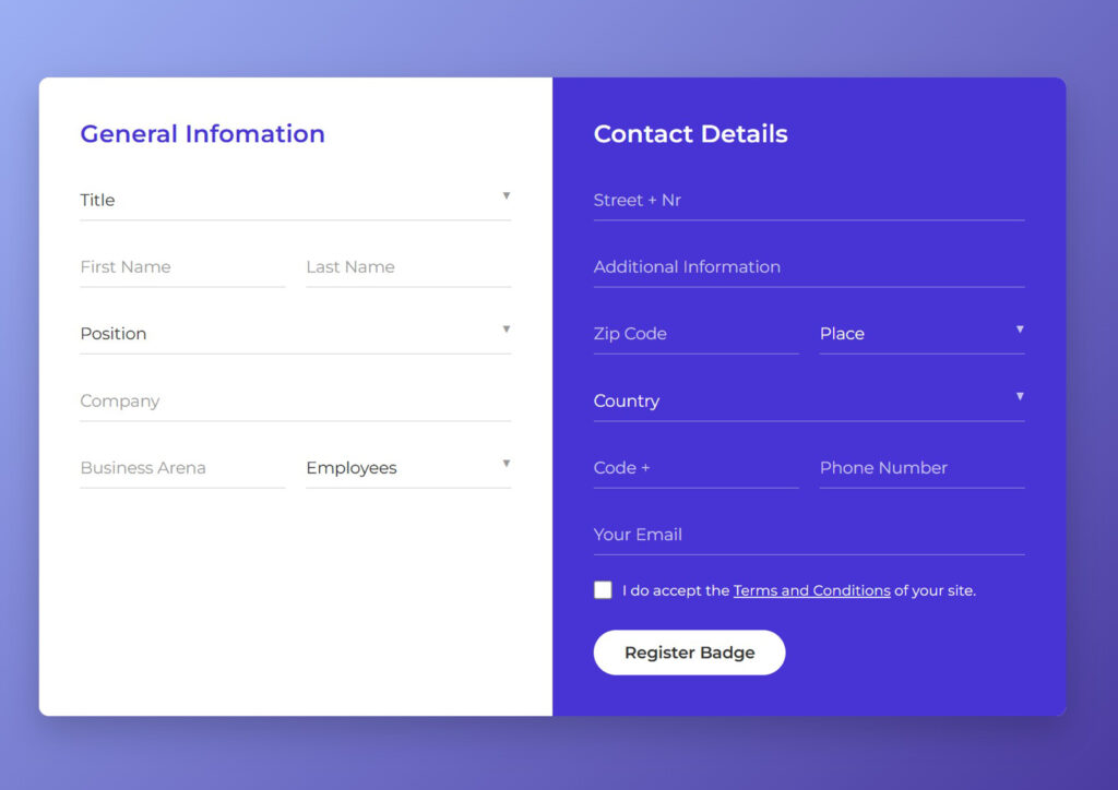 Free Download Responsive Signup Form with Gradient UI (HTML CSS JS ...